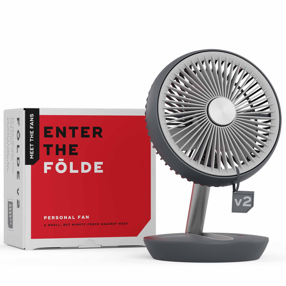 FOLDE v2 | All Day Wireless™ Rechargeable Folding Fan