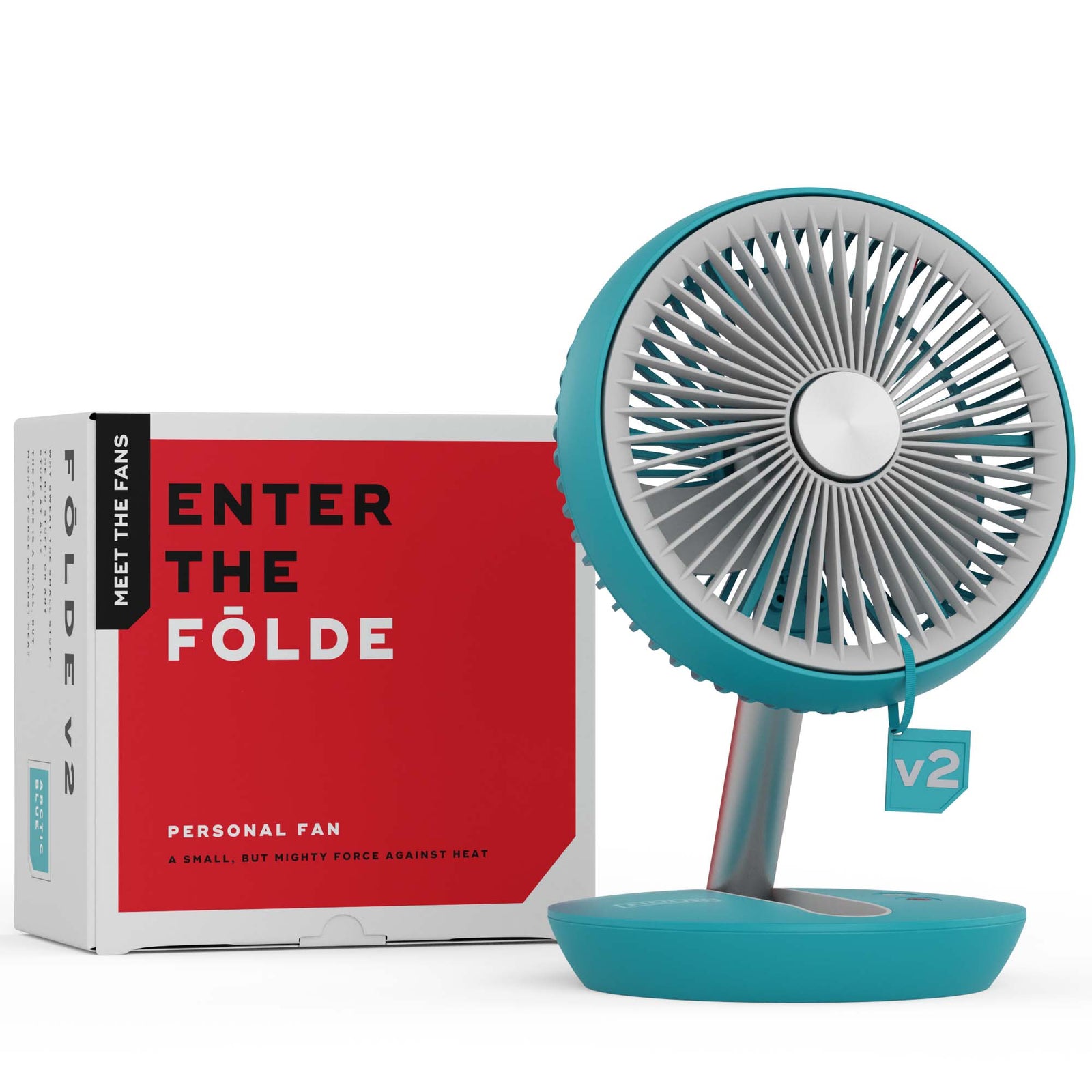 FOLDE v2 | All Day Wireless™ Rechargeable Folding Fan